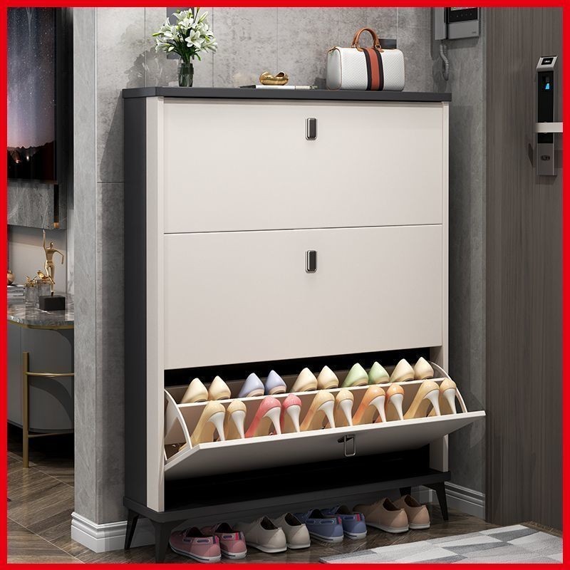 Shoe Cabinet Household Ultra-thin 17cm Double-layer Shoe Rack Simple ...