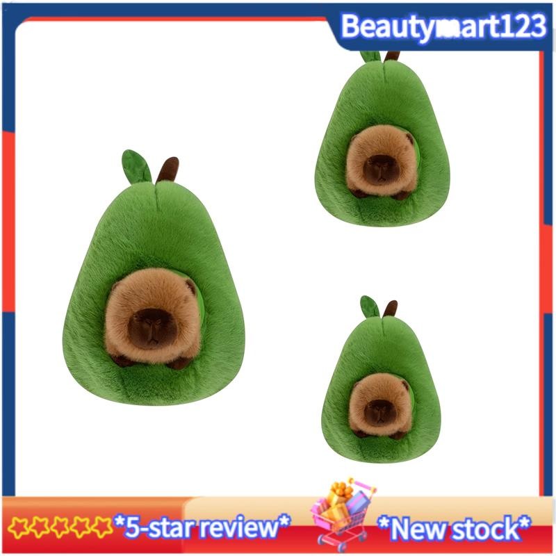 【BM】Avocado Capybara Plush Toy Realistic Capybara Stuffed Animal Soft ...