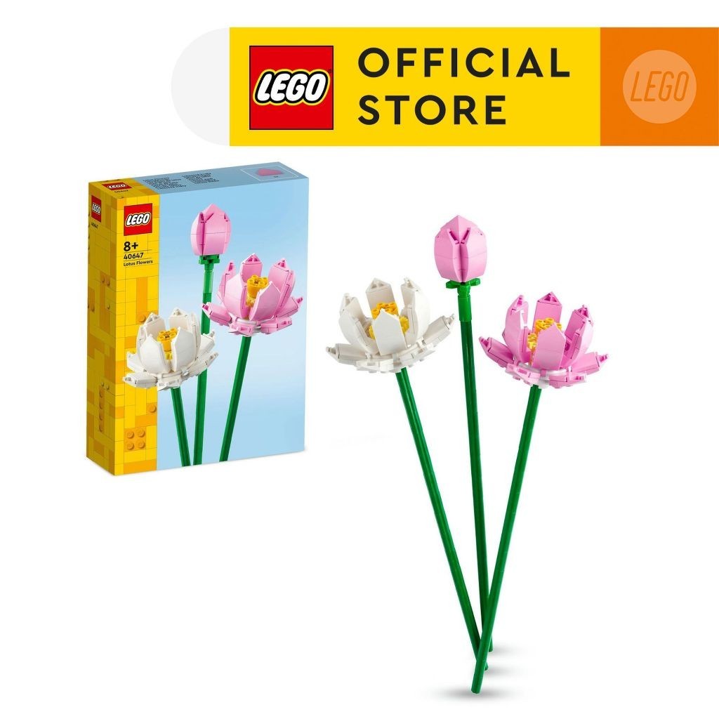 LEGO Botanicals 40647 Lotus Flowers Building Toy Set for Ages 8+ (220 ...