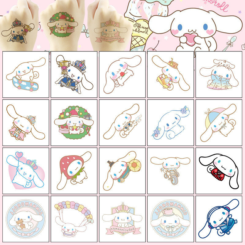 Sanrio Cinnamoroll Tattoo Sticker Cinnamoroll Tattoo Sticker sanrio ...