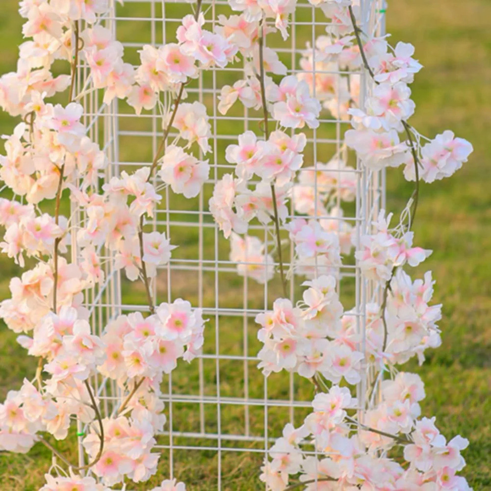 180cm Artificial Flowers Cherry Blossom Sakura Garland Wedding Arch ...