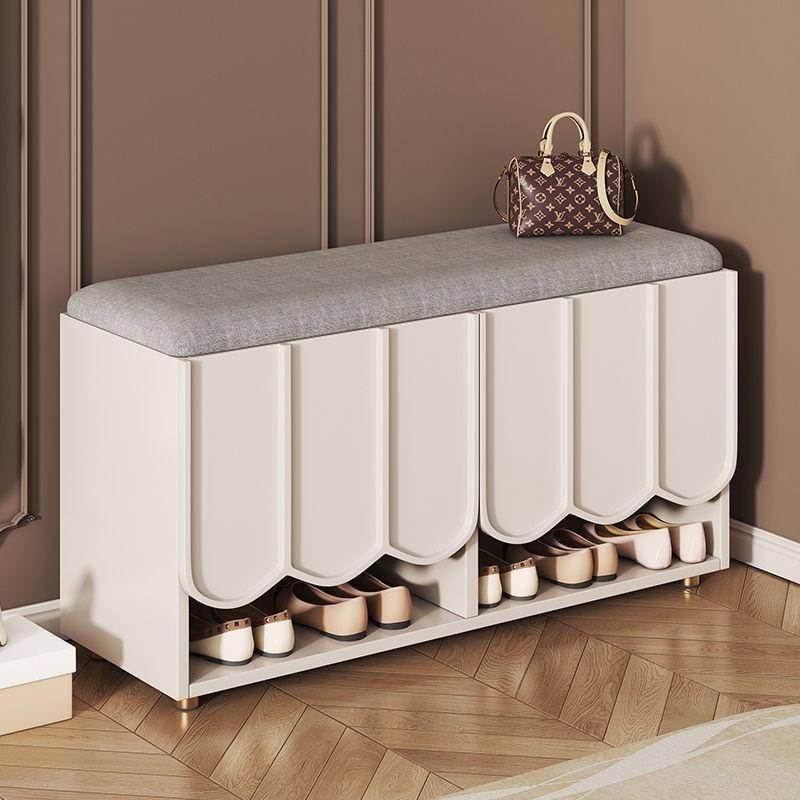 Cream style shoe changing stool, household doorstep shoe cabinet, can ...