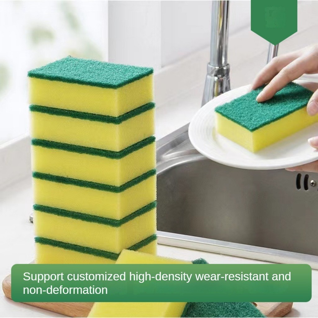 5Pcs/10Pcs Cleaning Sponge Scrubber Basin Dishwashing Magic Wipe ...