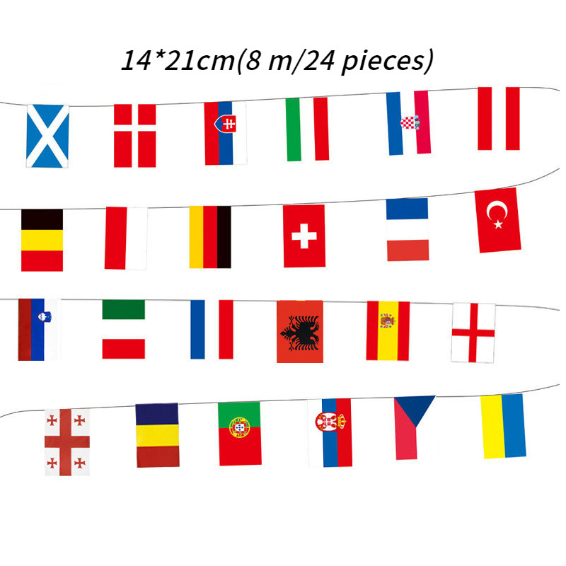 Europe Country Flag Bar Sports Event String Bunting Banner | Shopee ...