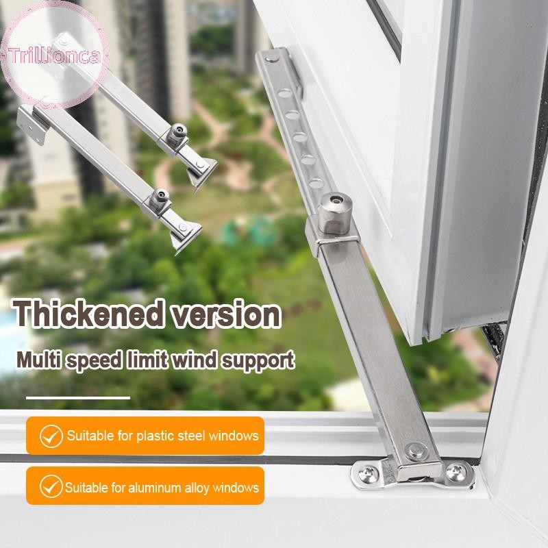 Trillionca Stainless Steel Telescopic Wind Support Window Limiter Angle ...