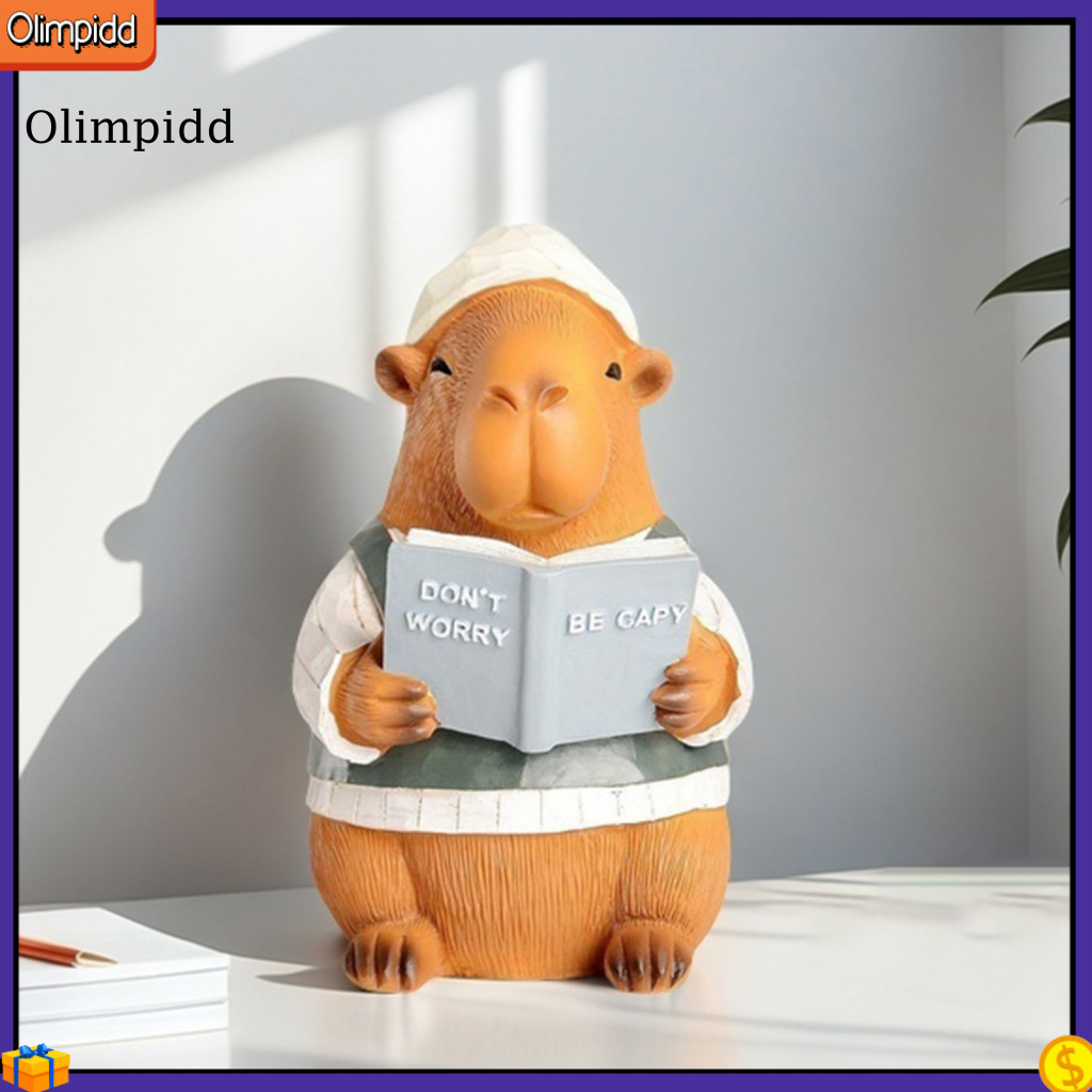 olimpidd| Resin Capybara Decoration Capybara Figurine for Desk Adorable ...
