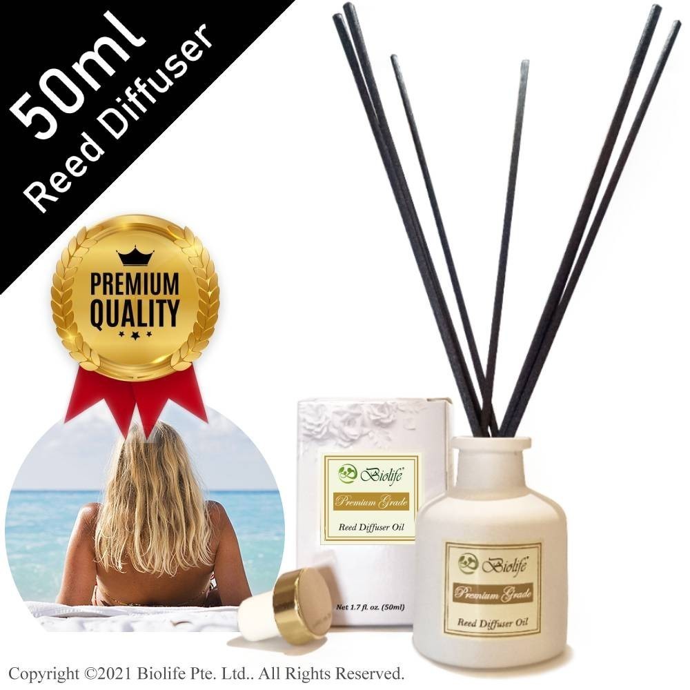 Biolife Natural Sea Breeze Scented Sticks Reed Diffuser Essential Oil ...