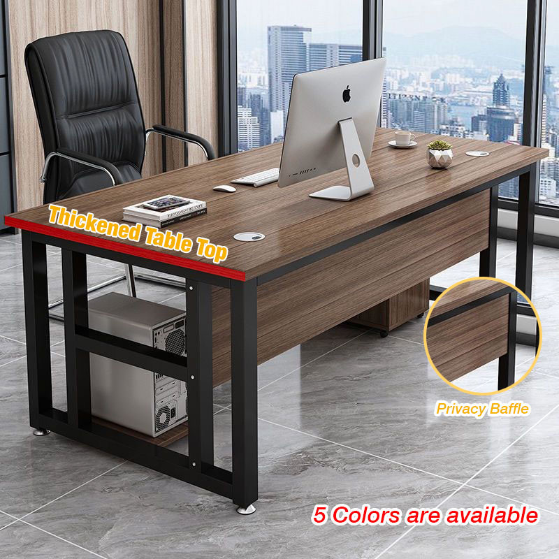 [SG Stock] Office PC Table With Drawers Desks 120cm/140cm/160cm ...