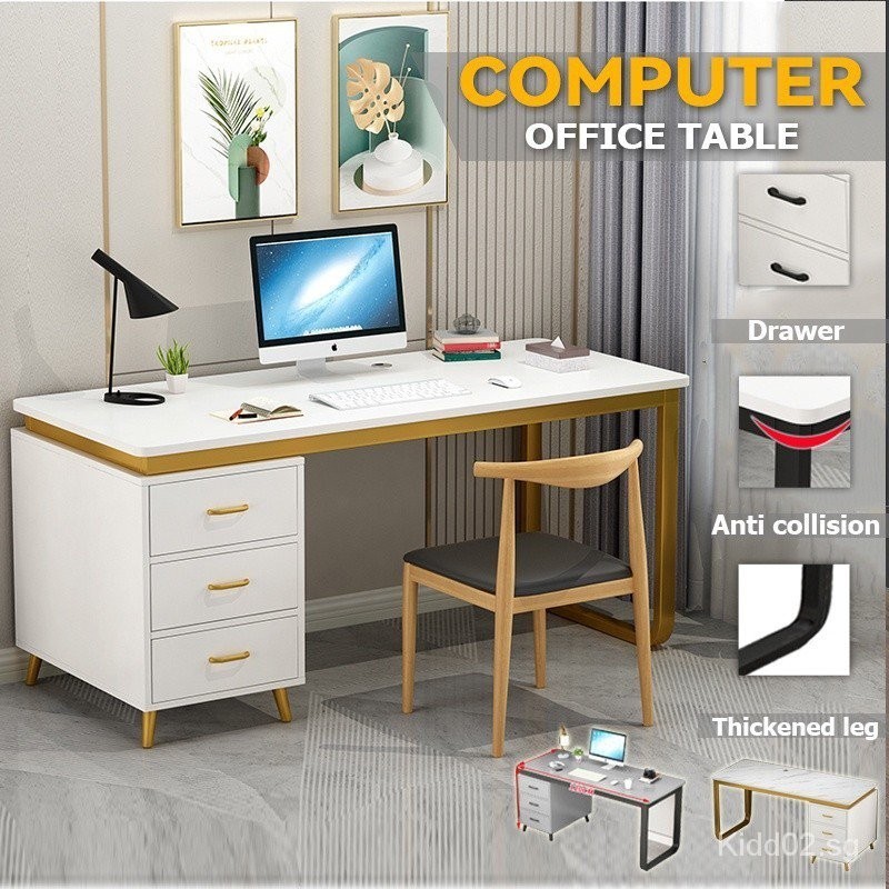 Computer Desk Bedroom Study Table Luxury Modern Desk Simple Home Corner ...