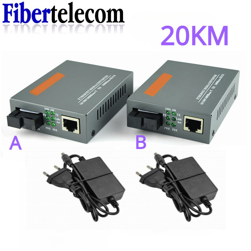 Media converter Single mode single fiber HTB-GS-03 SC Fiber Switch 20KM ...