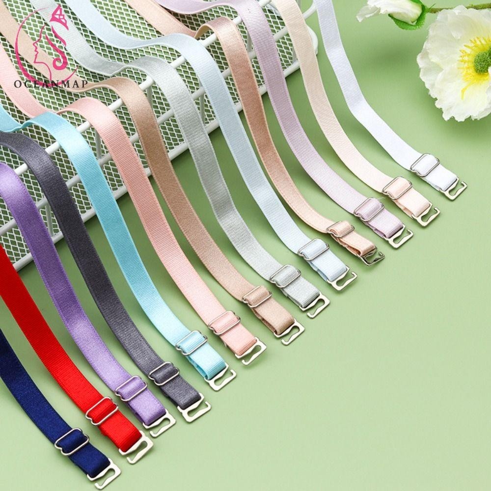 OCEANMAP Bra Shoulder Straps, Adjustable Solid Color Stainless Steel ...