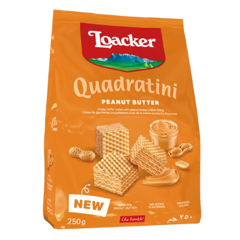Loacker Quadratini Peanut Butter 250G | Shopee Singapore