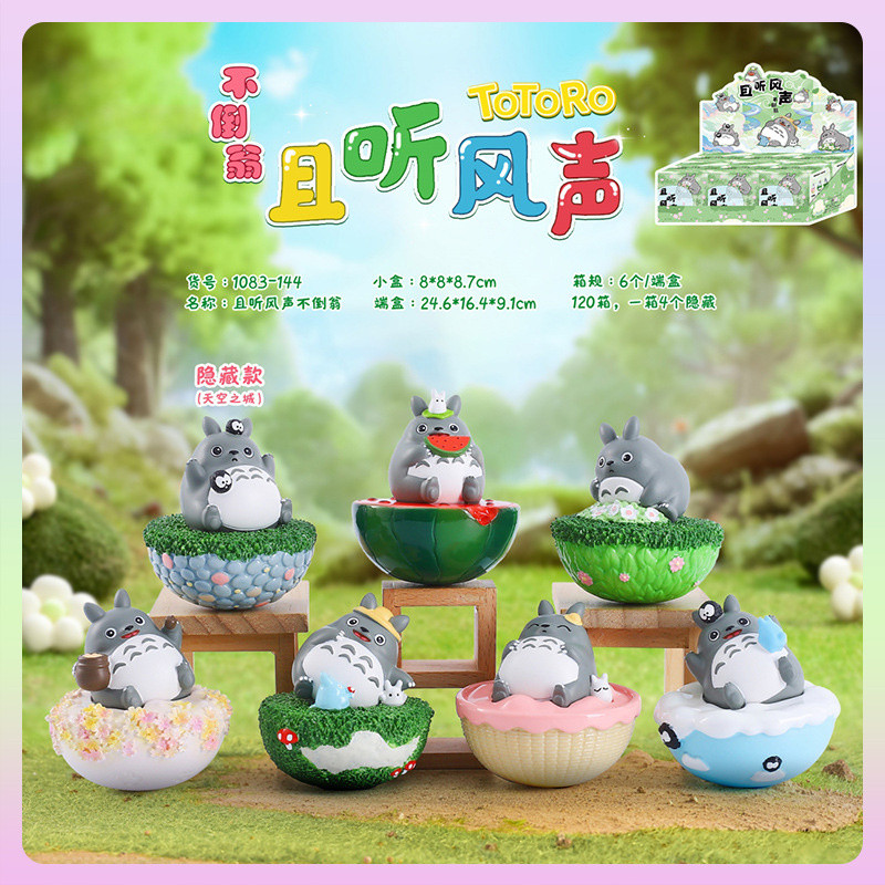 Totoro tumbler dream forest blind box toy figure desk decoration anime ...