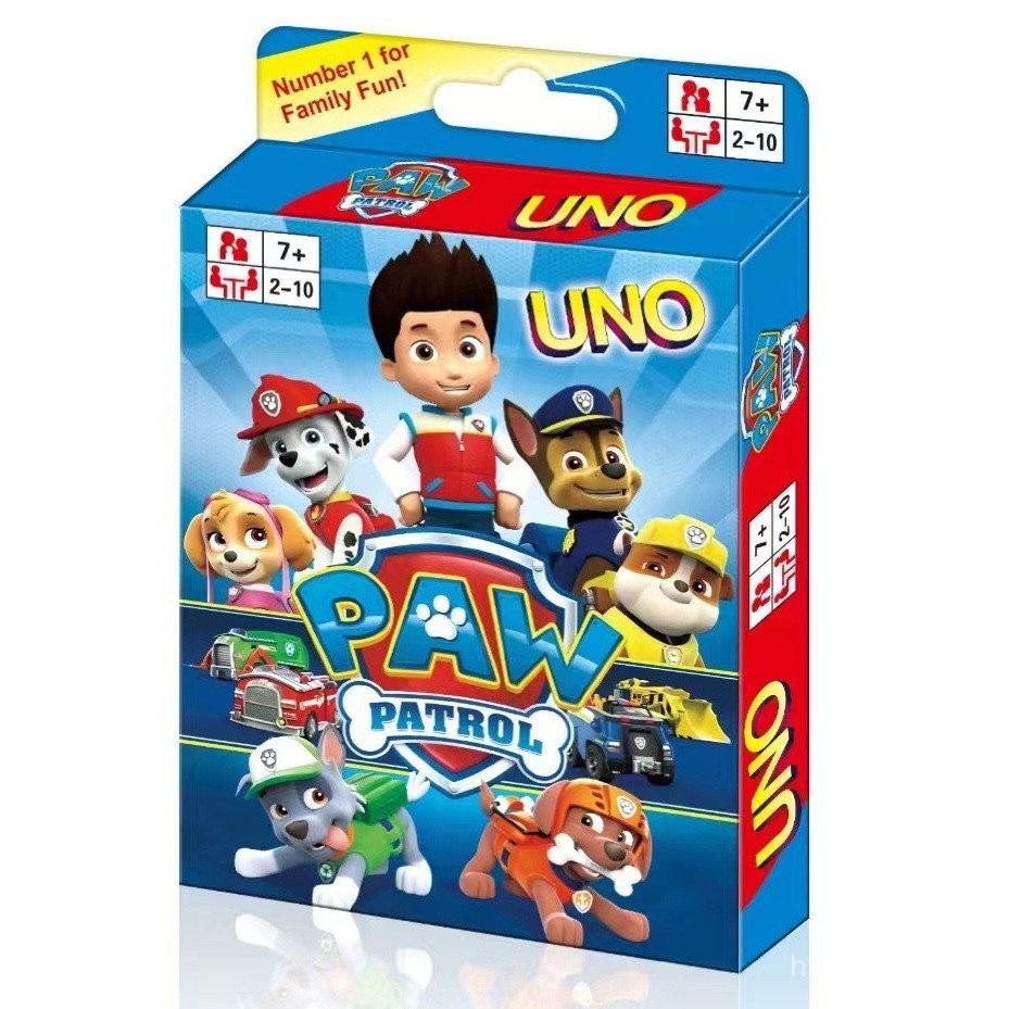 UNO Card Game PAW Paw Patrol Dog Chase Skye Zuma Rocky Rocky's Paw ...