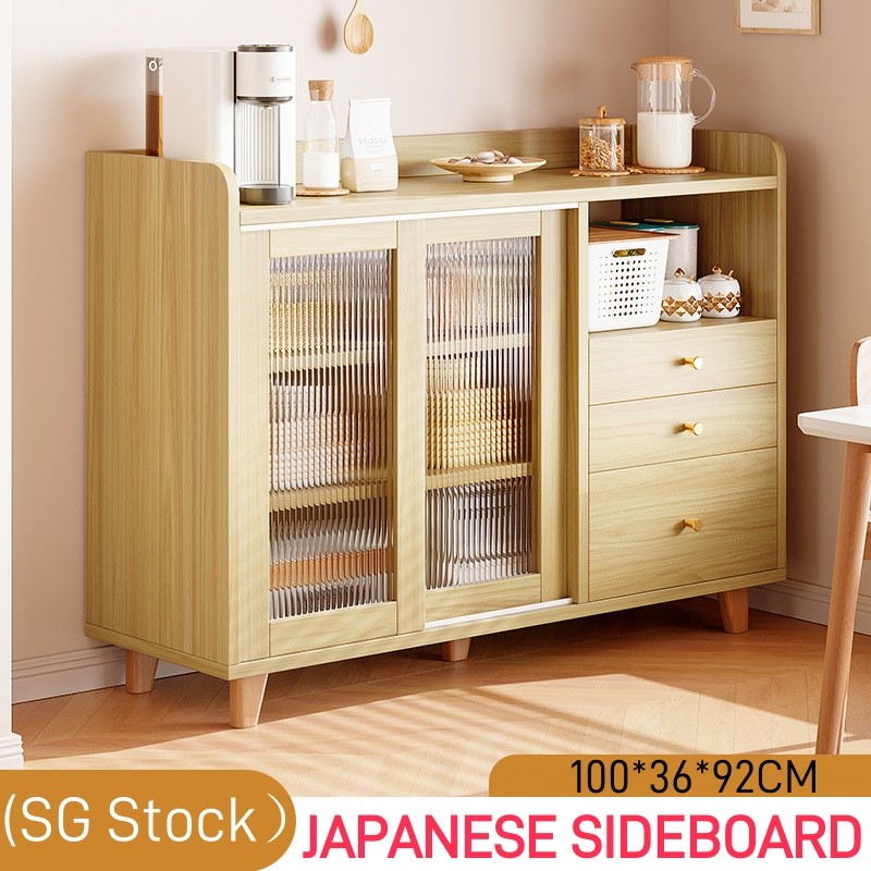 (in stock)Kitchen Cabinet Living Room Tea Cabinets Dining Side Cabinet ...