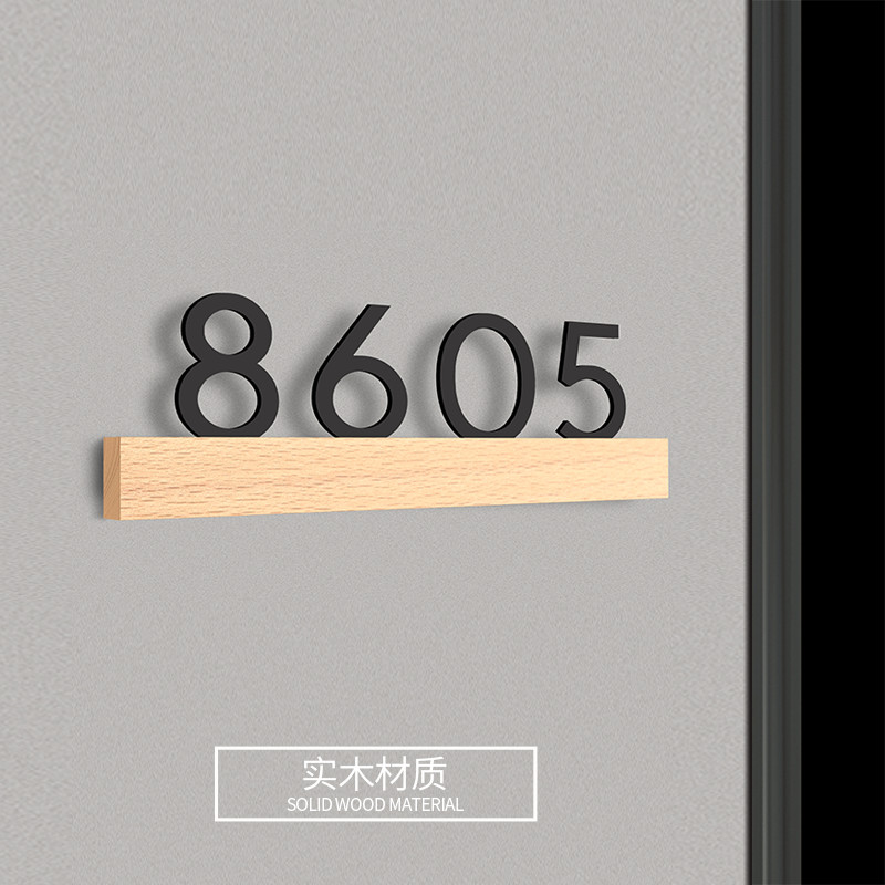 Wooden31x10cmCustomised Unit Sign door sign/unit number signage ...