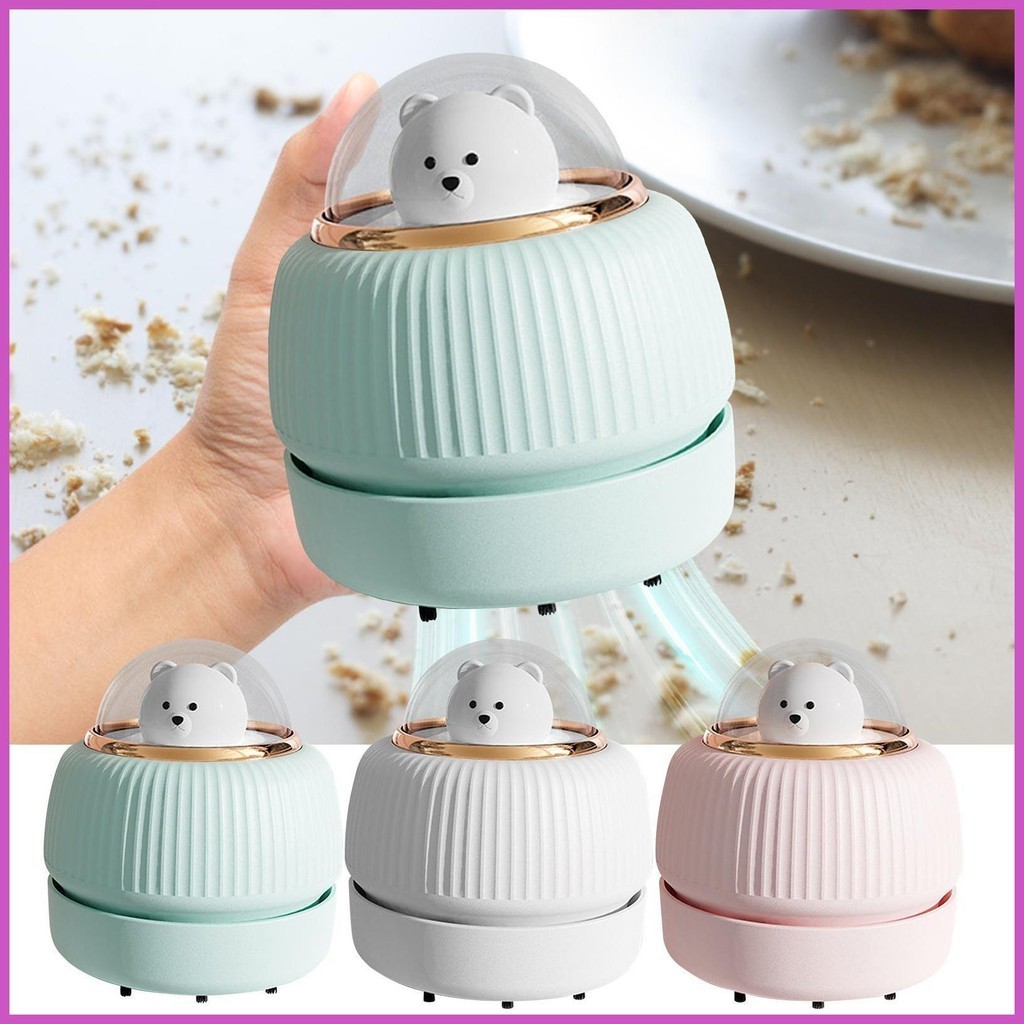 USB Mini Table Vacuum Cleaner Portable Bear Desk Keyboard Dust Sweeper ...
