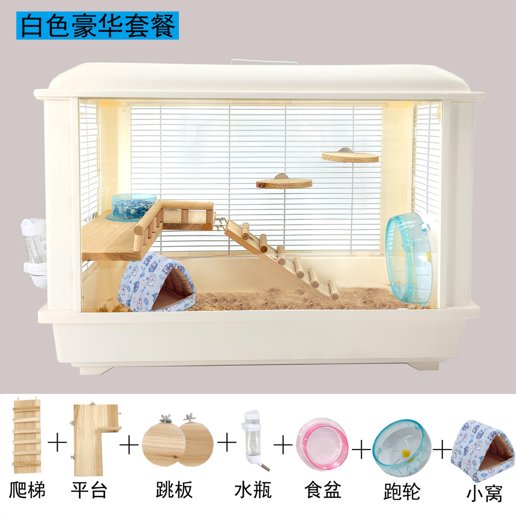 Luxury Hamster Cage60Heightened Landscaping Acrylic Board Golden ...