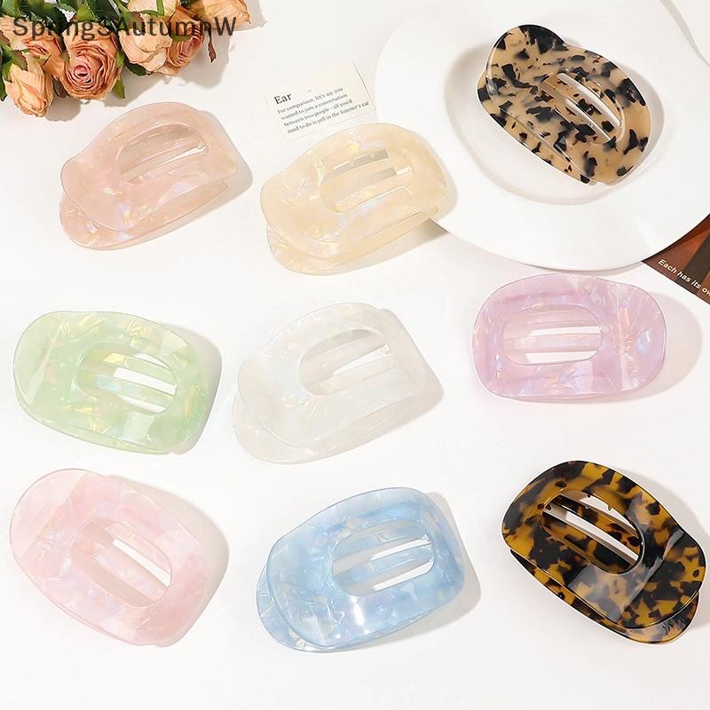 [SprW] Hair Clips For Thick Hair Flat Claw Clips Strong Grip Bendable ...
