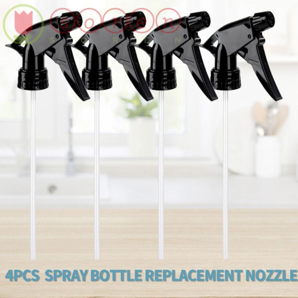 SOREN 4pcs Spray Bottle Nozzles, Adjustable Heavy Duty Bottle Spray ...