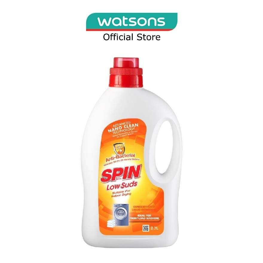SPINMATIC LOW SUDS Low Suds Laundry Liquid Detergent (Anti Bacterial) 2 ...
