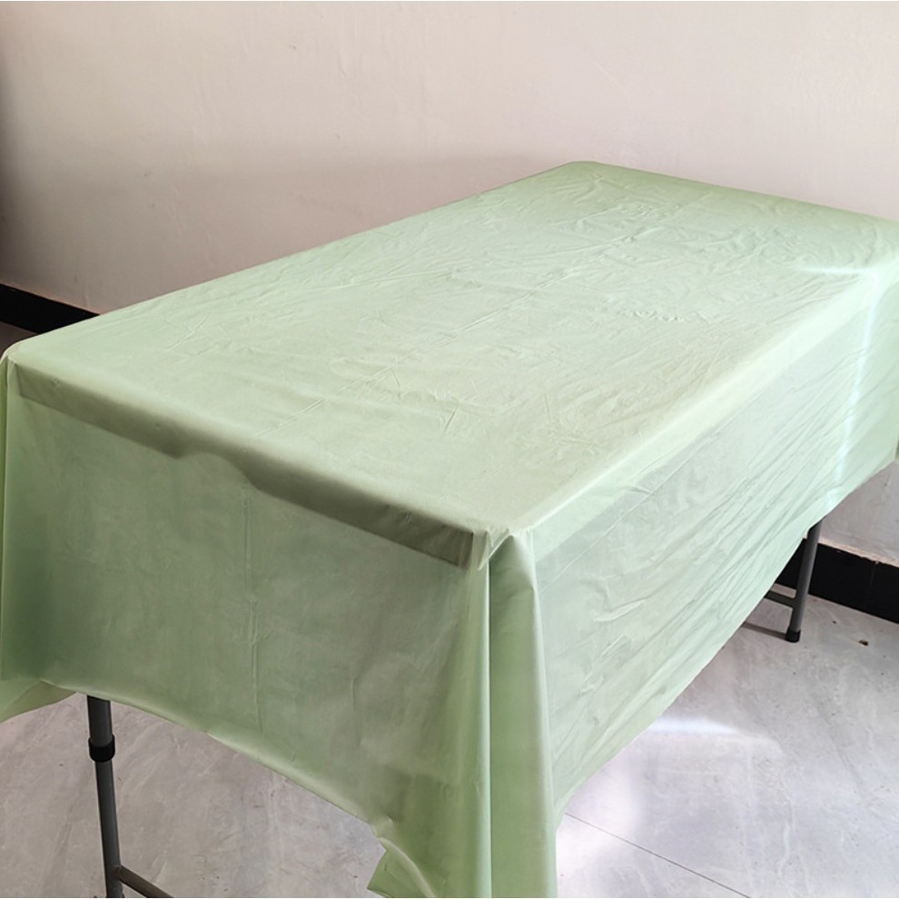 [SG Instock] Disposable Waterproof Plastic Table Cloth Cover Dessert ...