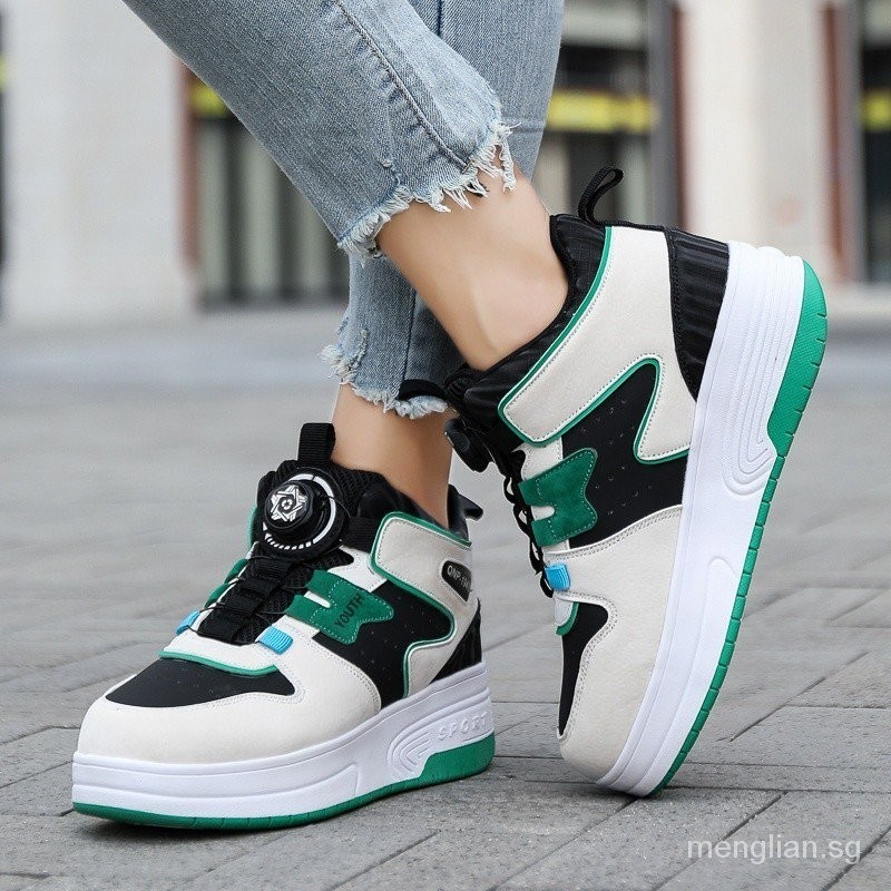 2024 Youth detachable two-wheeled Heelys adults Roller skates kids ...