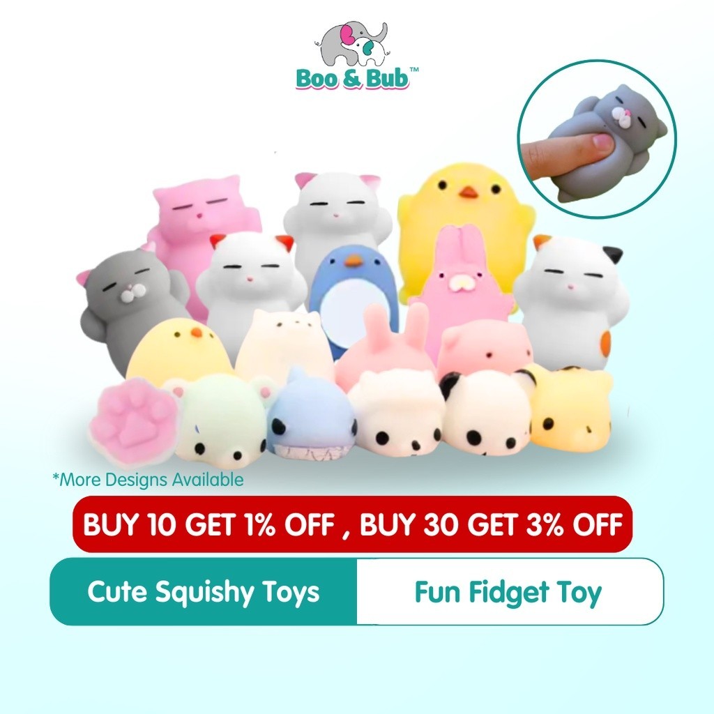 Boo&Bub Cute Squishy Toy | Mini Animal Antistress Ball | Squeeze Rising ...