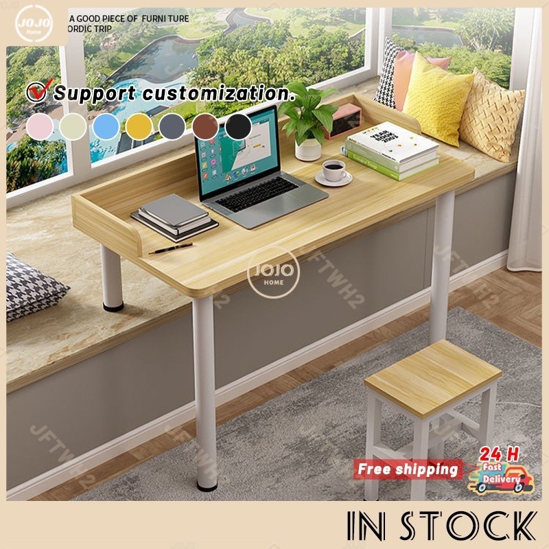 Bay window table computer long and short legs desk student writing ...