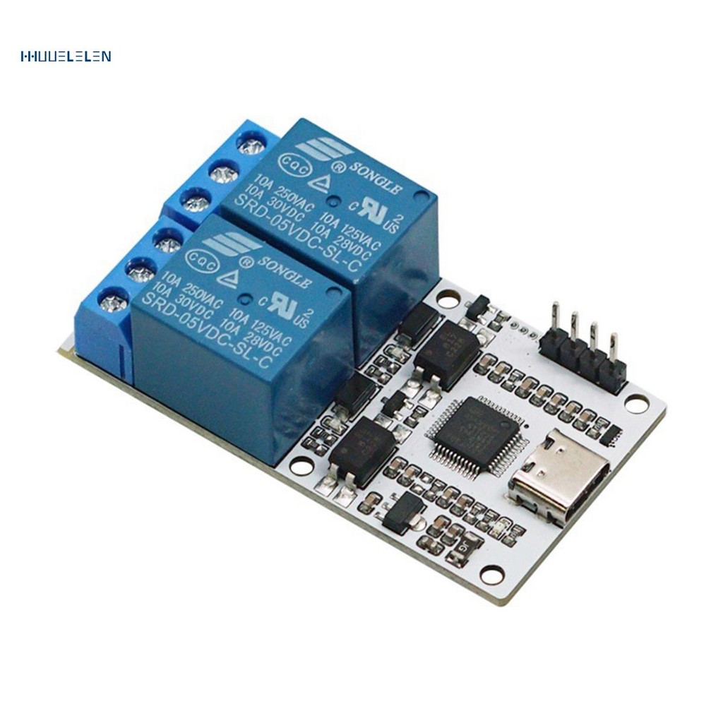 Relay Module USB to CH340 Serial Control Relay Module Optocoupler ...