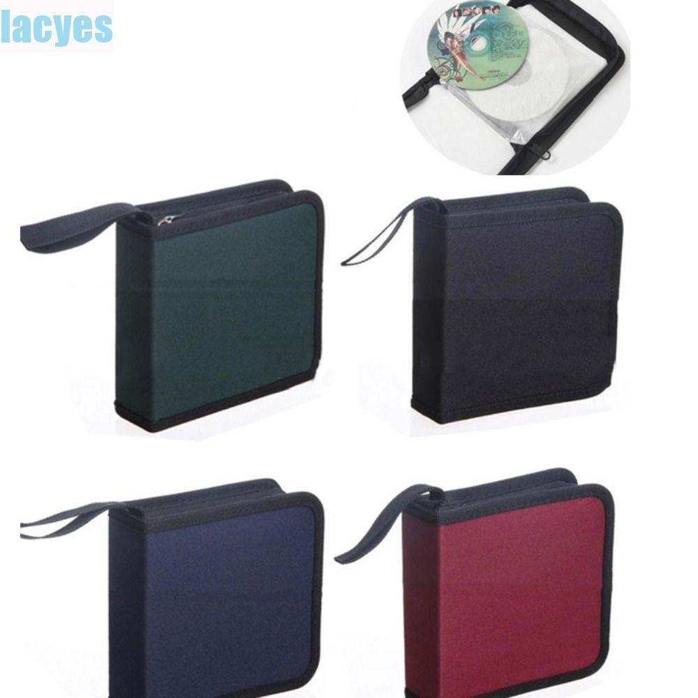 LACYES CD DVD Discs Storage Bag, Wear-resisting High-capacity High ...