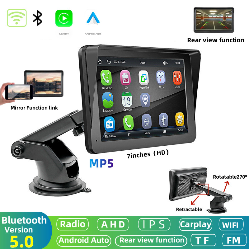 7-inch CarPlay Android Auto Car Radio Multimedia Video Player Portable ...