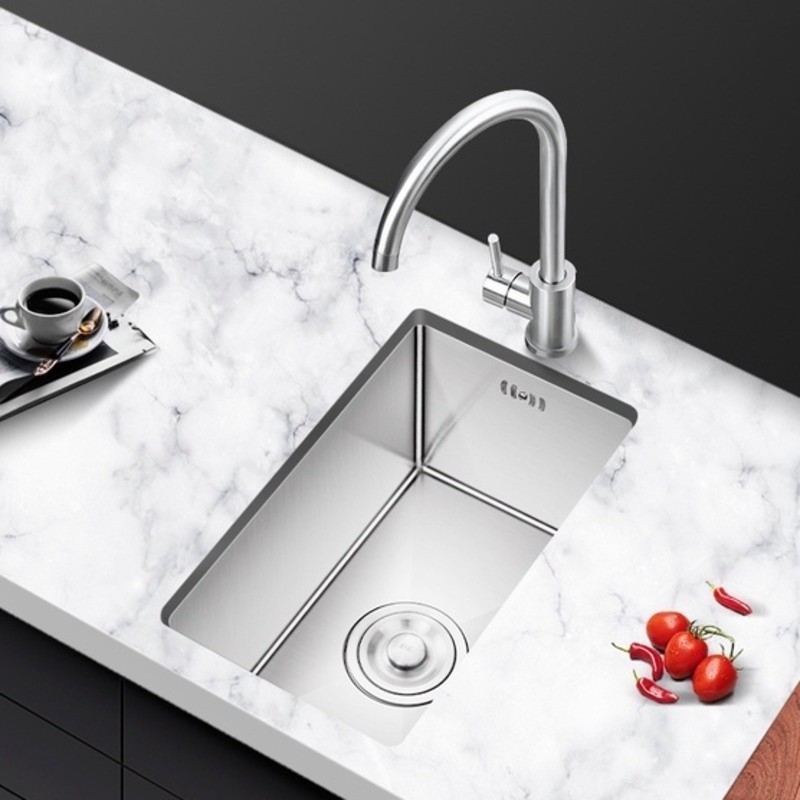 Kitchen Sink Single Basin 304 Stainless Steel Sink Single Basin Mini ...
