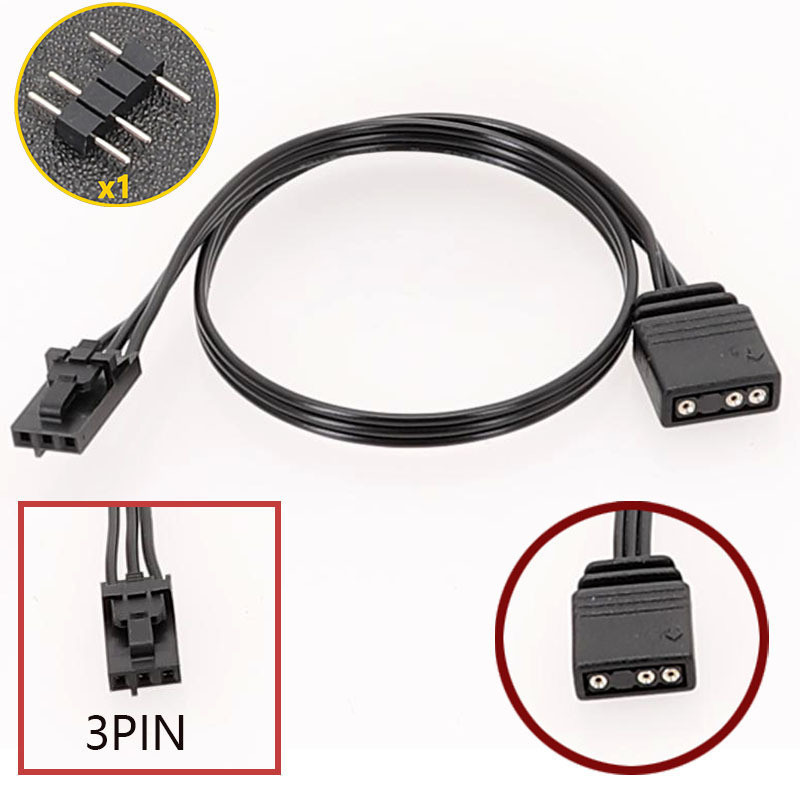 For Corsair 4 Pin RGB to Standard ARGB 5V 3 Pin Connector Adapter 25cm | Shopee Singapore