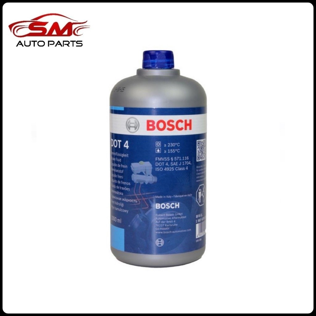 Original Bosch Dot4 Brake Fluid 1000mL ( Made in Italy ) | Shopee Singapore