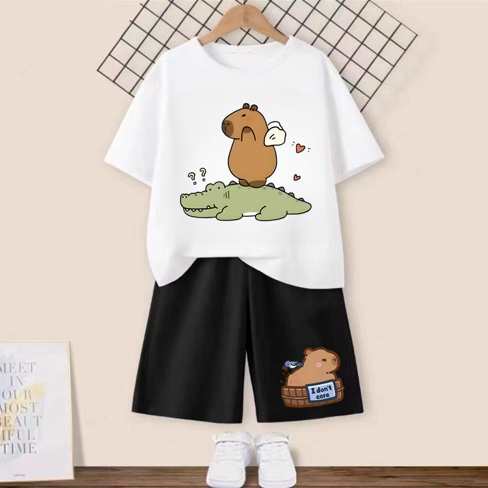 100% Cotton Cute capybara Jun capybara Clothes capybara Merchandise ...