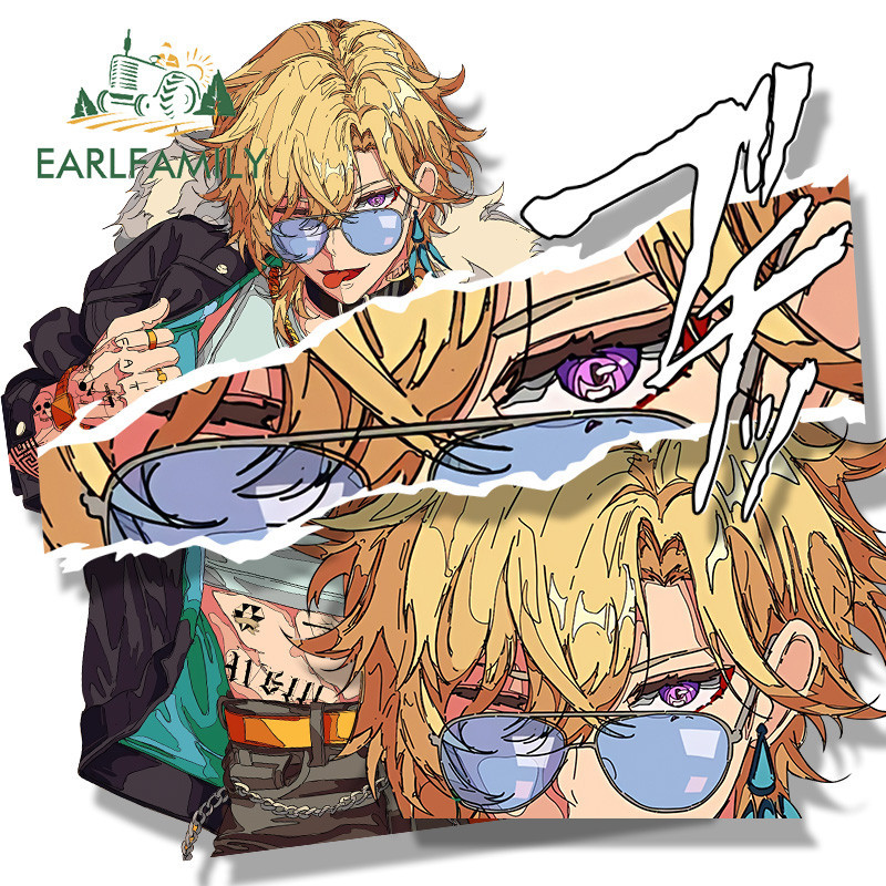 EARLFAMILY 13cm Punk Aventurine Fanart Car Sticker Honkai Star Rail ...