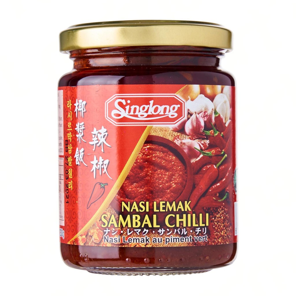 Sing Long Nasi Lemak Sambal Chilli 230g | Shopee Singapore