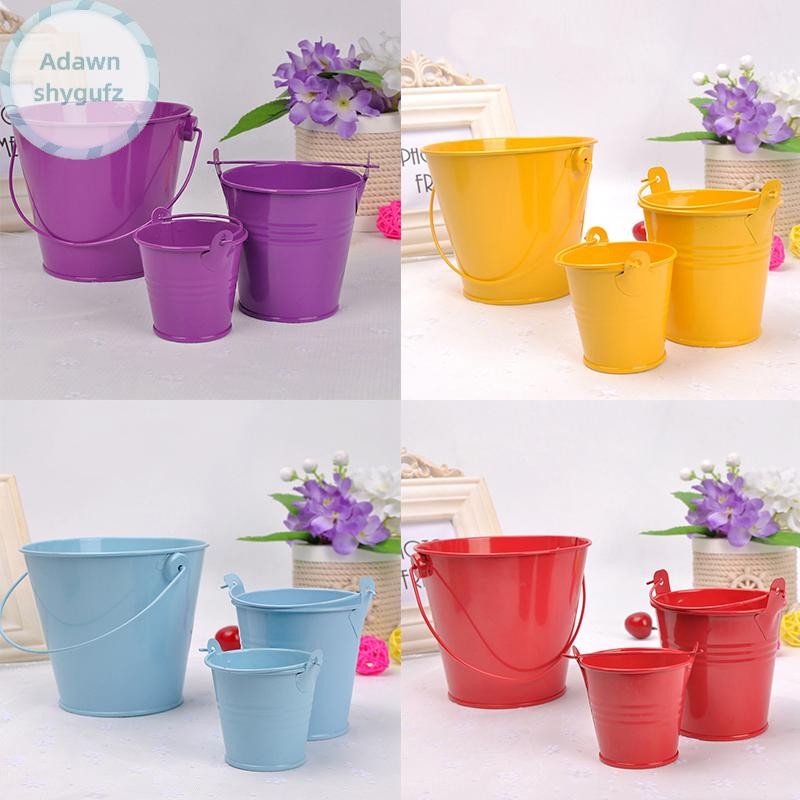 Adfz Mini Metal Colorful Bucket Candy Keg Pails Wedding Party Favors ...