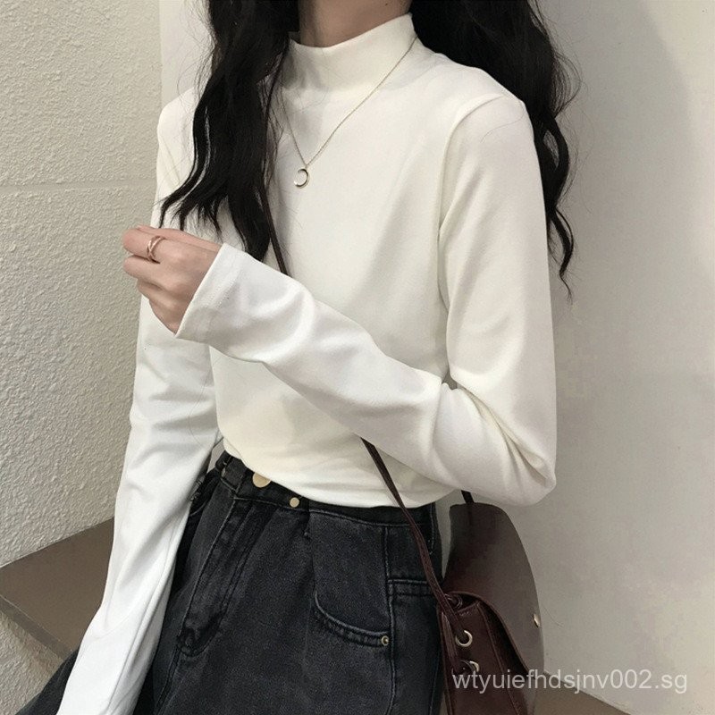 Dralon Half Turtleneck Bottoming Shirt Women's Inner Wear Fall and ...
