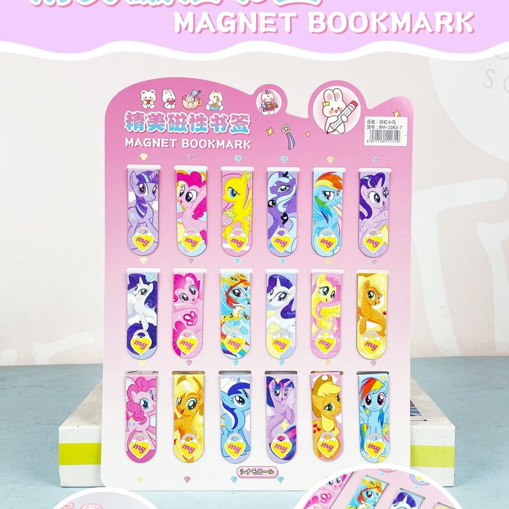 My Little Pony Magnetic Bookmark Creative High-value Cartoon Cute Girl ...