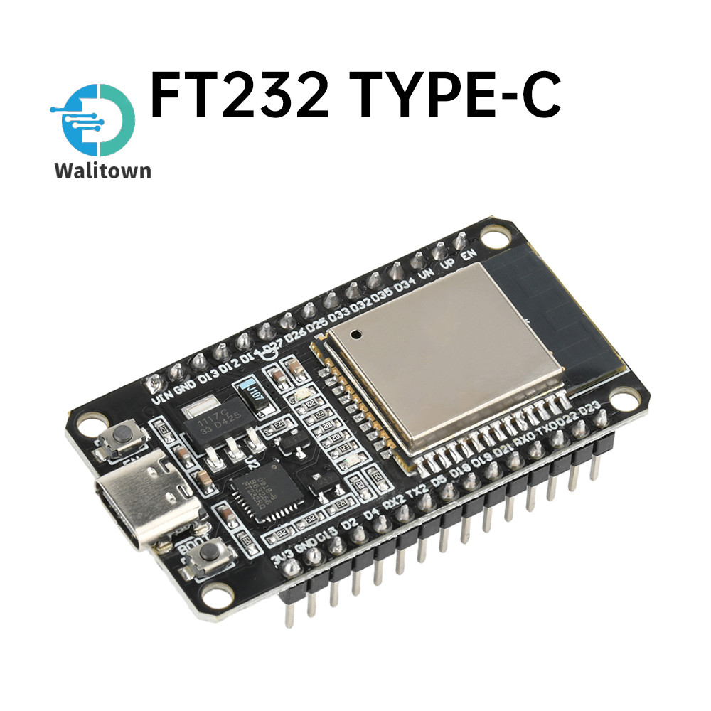ESP32 ESP-WROOM-32 WIFI IoT Development Board CP2102/FT232 Version 30P Type-C Interface | Shopee ...