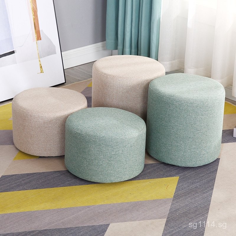 Sofa Stool Ottoman Shoe Changing Stool Solid Wood Simple Low Stool ...