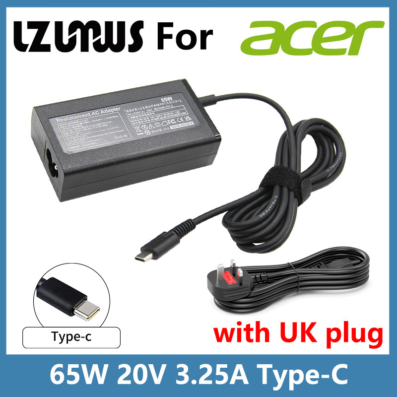 LZUMWS 65W 20V 3.25A Type-C USB-C Laptop adapter For Acer Chromebook ...