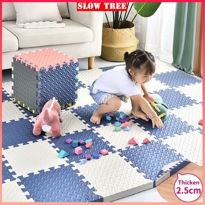 1.2CM/2.5CM Thick Baby Foam Play Mat Soft EVA Foam Stitching Floor Mat ...
