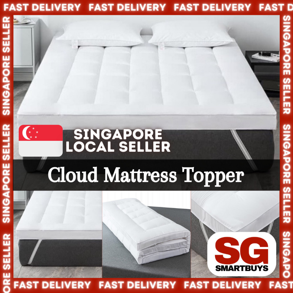 🇸🇬 ★ TATAMI MATTRESS TOPPER ★ FLUFFY MATTRESS PROTECTOR ★ CLOUD ...