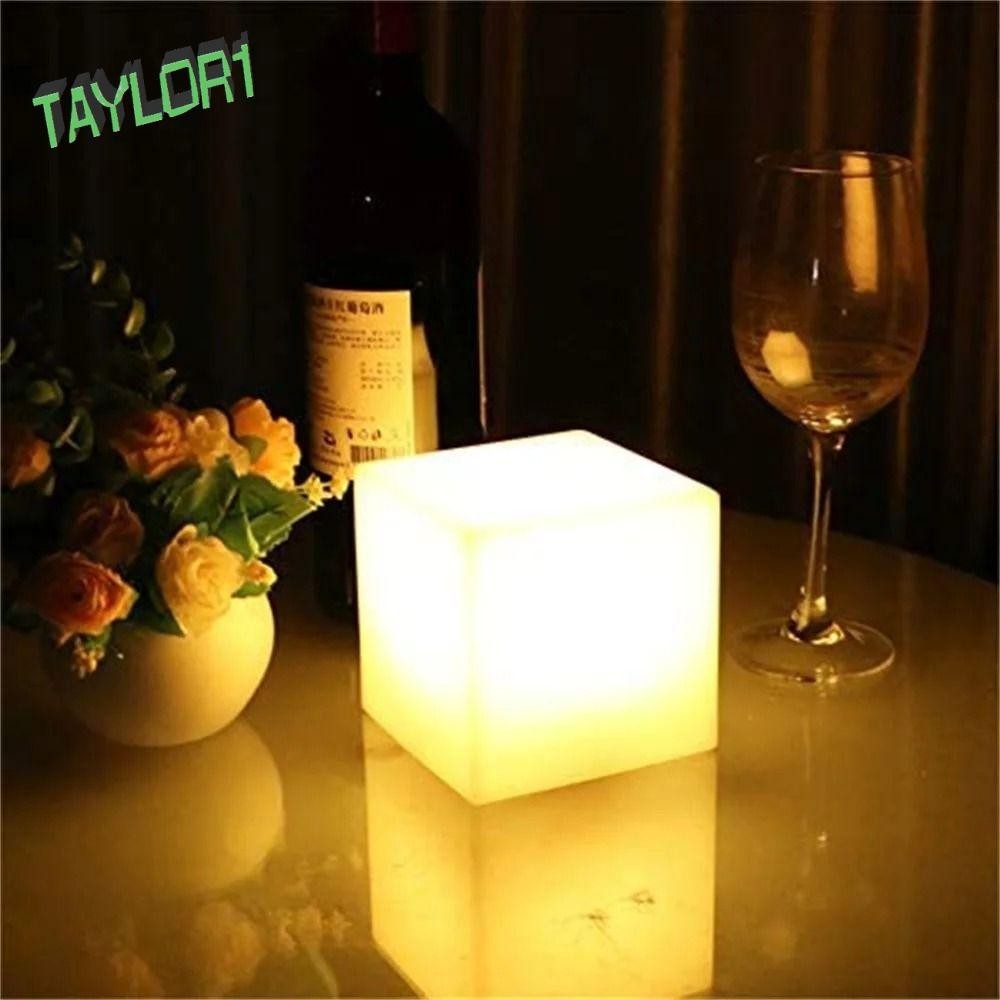 TAYLOR1 Led Cube Light, Mini Colorful Square Night Light, Desk ...