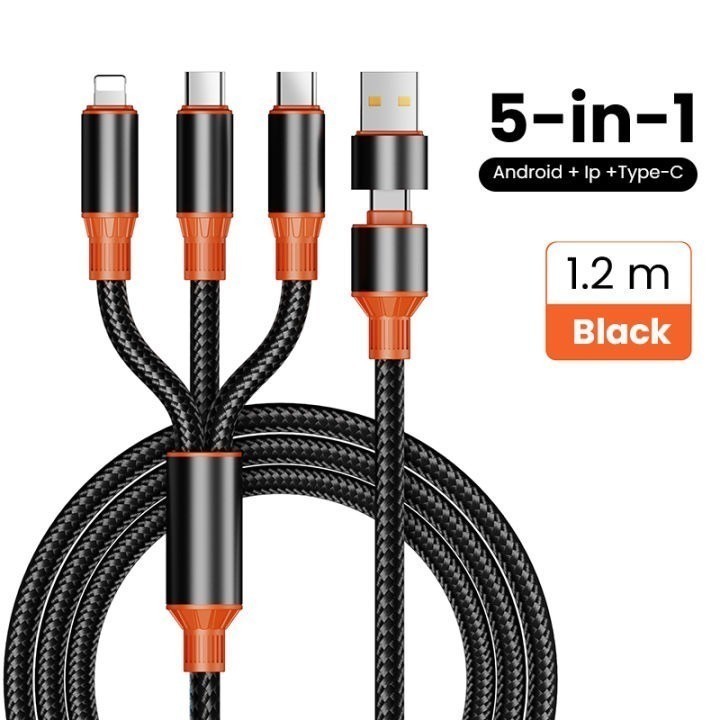 New 2-to-3 2-in-1 fast charging, 100W 3-in-1 super charging cable 6A ...