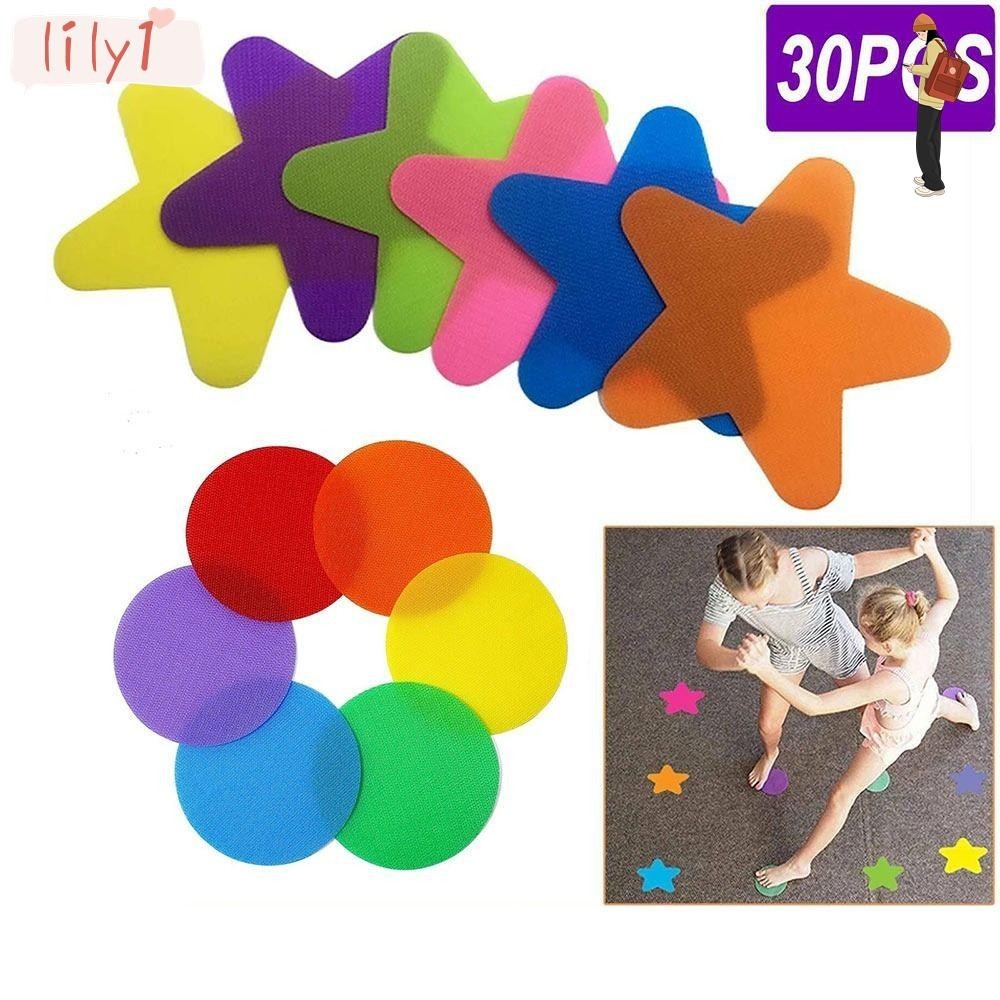 LILY 30Pcs Carpet Markers Floor Preschool Kindergarten Sport Teaching ...