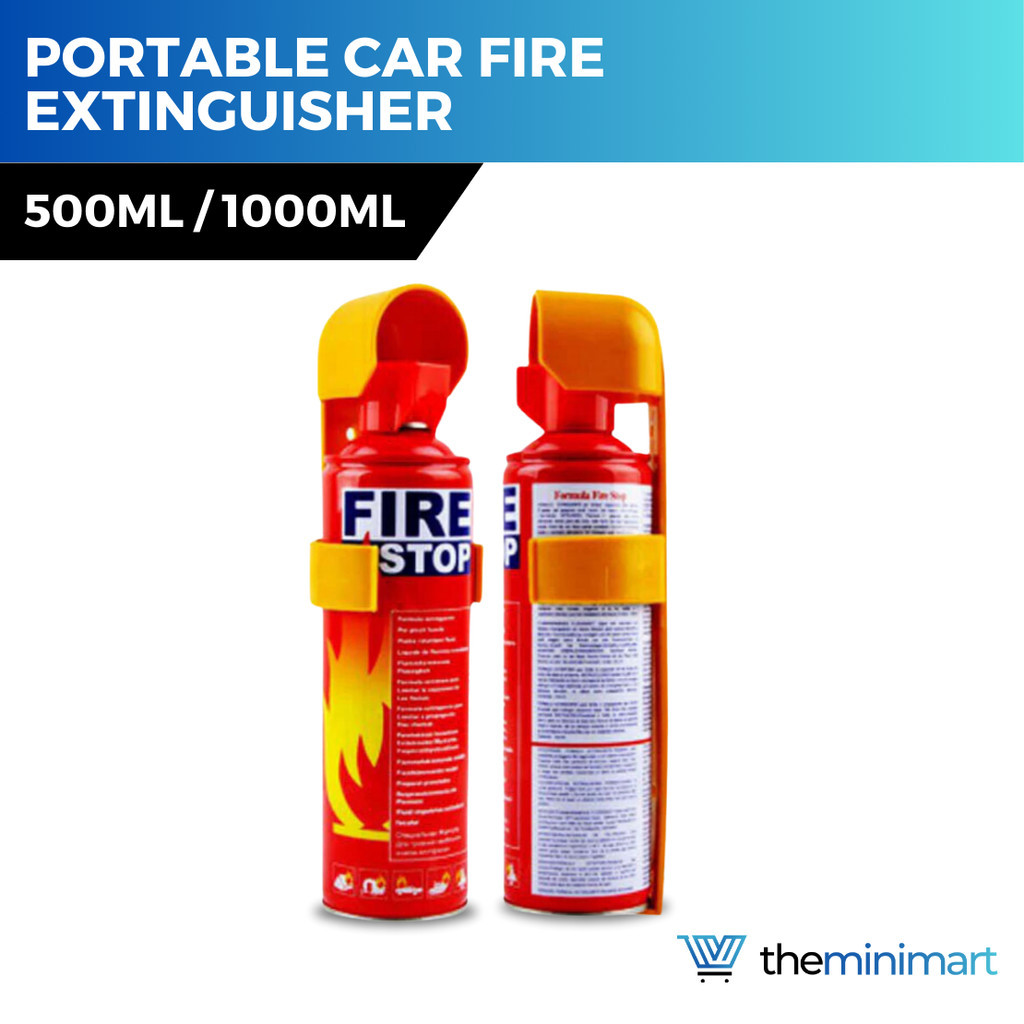 Portable Car Fire Extinguisher 500ml/1000ml Emergency Safety Solution ...